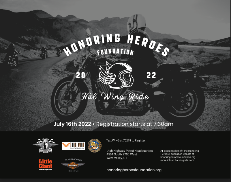 2022 Hal Wing Memorial Ride for the Honoring Heroes Foundation - Utah ...
